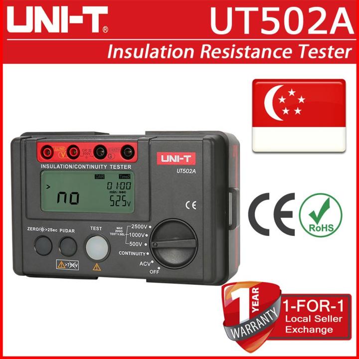 UNI-T UT501A UT501B UT502A Insulation Resistance Tester Meter Earth ...