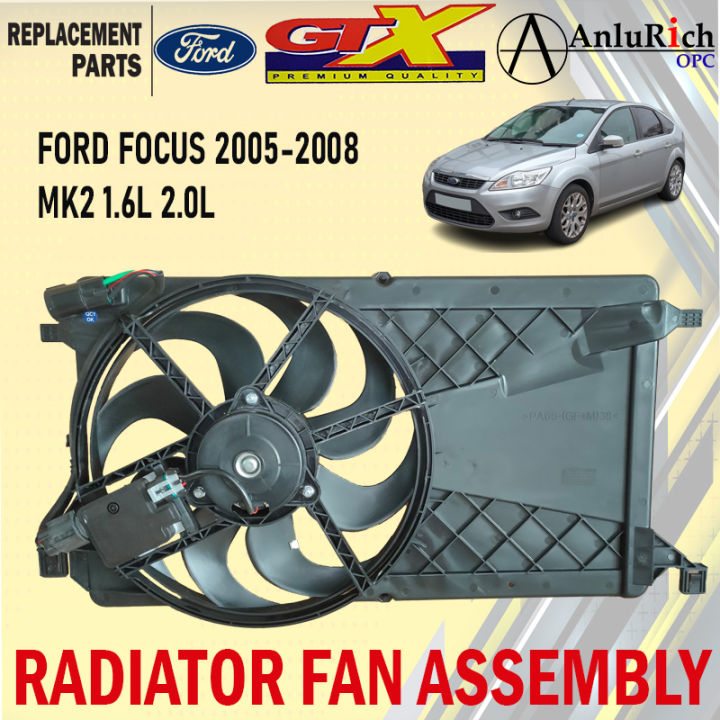 RADIATOR FAN ASSEMBLY FOR FORD FOCUS 2005-2008 MK2 1.6L 2.0L GTX RFA ...