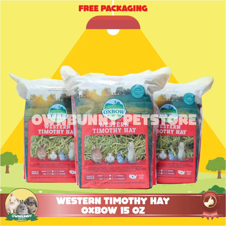 OXBOW WESTERN TIMOTHY HAY FRESH PACK 15oz 425g | Lazada Indonesia
