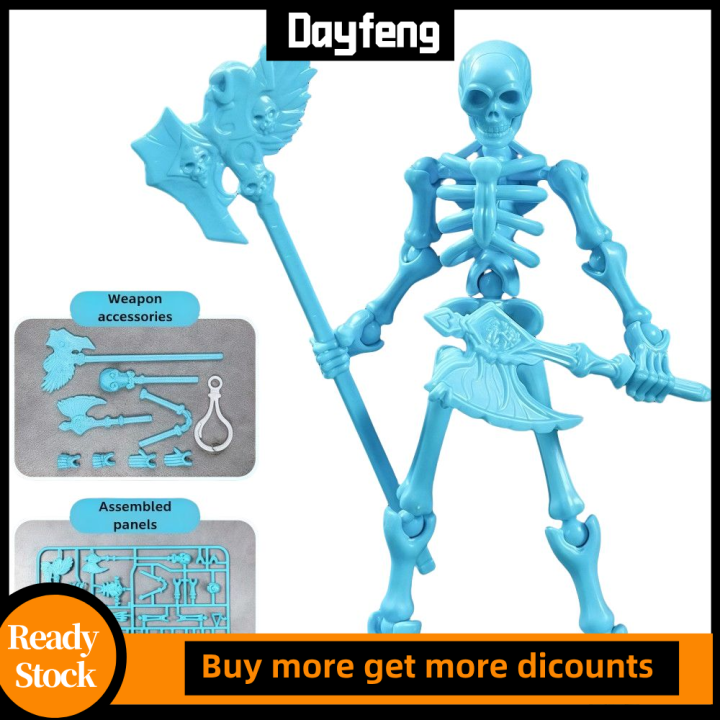 DAYFENG Three-Dimensional Skeleton Action Figure Multi-Articulable ...