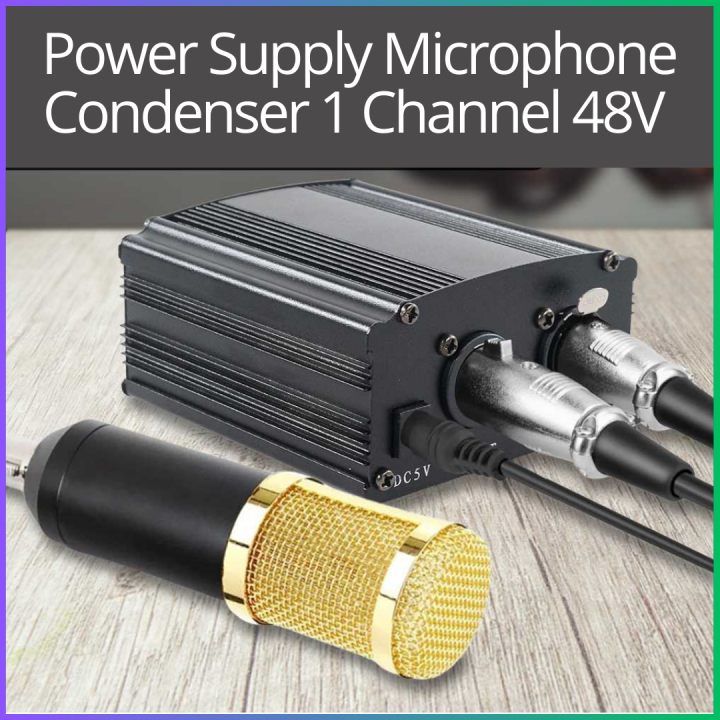 COD TaffSTUDIO Phantom Power Supply Microphone Condenser 1 Channel 48V ...