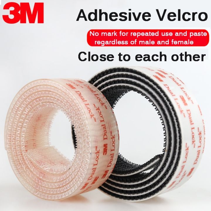 1Meter Velcros Adhesivo Type 250/25.4mm Width 3M Dual Lock SJ3550 Black ...