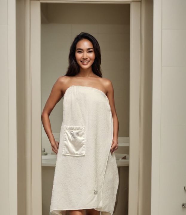 LUXURY BODY TOWEL WRAP SILVER | Lazada Singapore