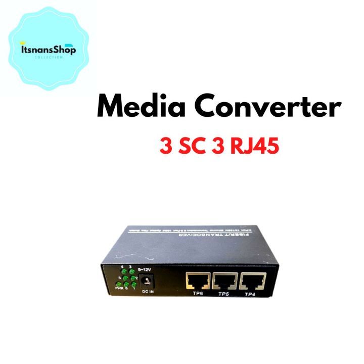 HTB Converter 10/100M 3FO 3LAN Switch Ethernet Media Fiber Optik | Lazada Indonesia
