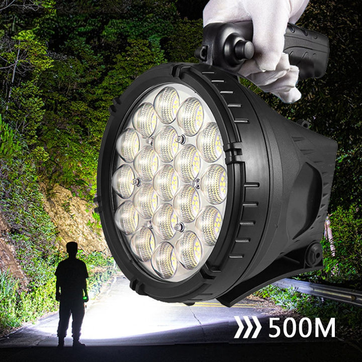 Most Powerful LED Searchlight Long range spotlight flashlight ...