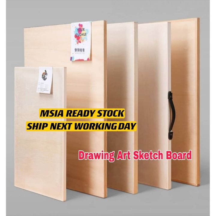 7 types Drawing Wood Art Sketch Board Wooden Board with Handle | Lazada
