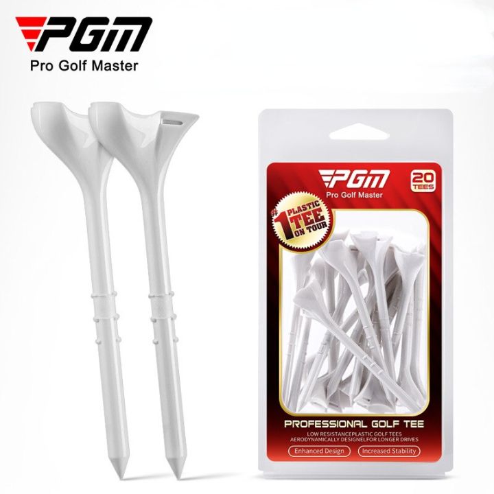 PGM Golf Tee 10 ° Oblique Insert Ball Stud Aiming Arrows 83mm 20pcs/box ...