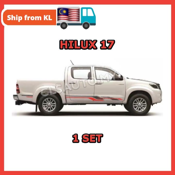 Toyota Hilux Sticker Body Side Lining - Design 17 [Ready Stock] | Lazada
