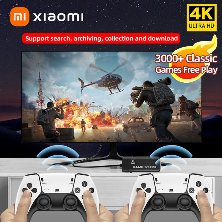 Xiaomi M8 Pro Game Stick เกมคอนโซลวิดีโอเกมไร้สาย 4k GD10plus พร้อมระบบ ...