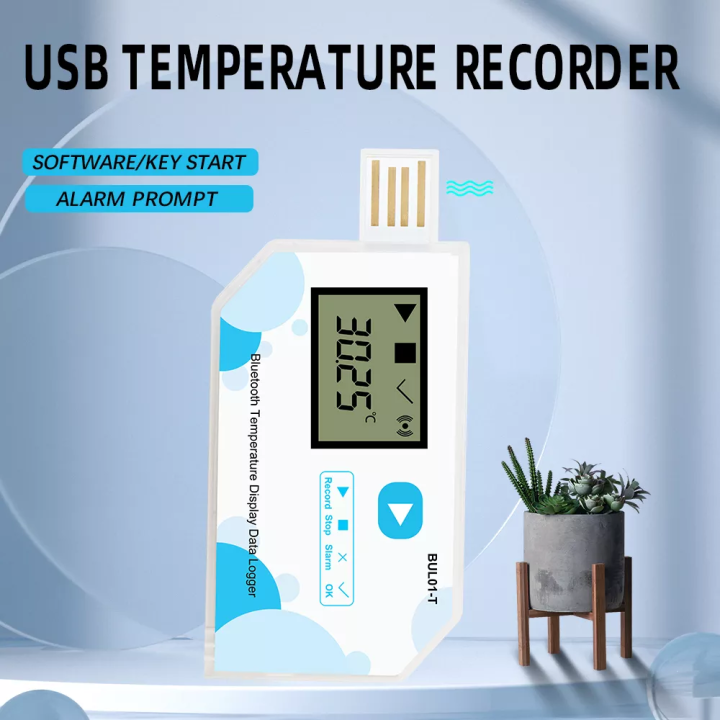 Blue-Tooth Real-Time Data Digital Mini Temperature USB Data Logger ...