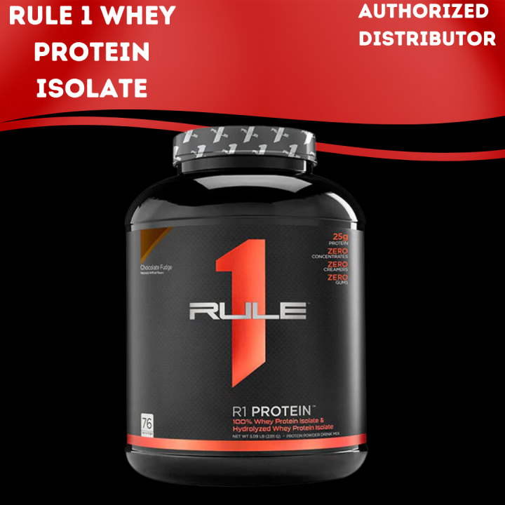 Rule 1 Whey Protein Isolate, R1 Whey Protein Powder Isolate, 5lbs ...