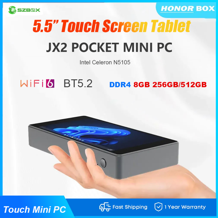 SZBOX JX2 N5105 Pocket MINI PC WINS 11 WIFI6 BT5.2 DDR4 M.2 2280 NVME ...