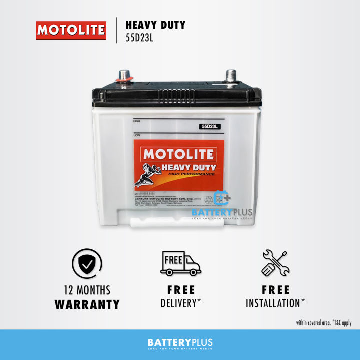 55D23L Century Motolite Heavy Duty (WET) Car Battery For Proton Exora ...