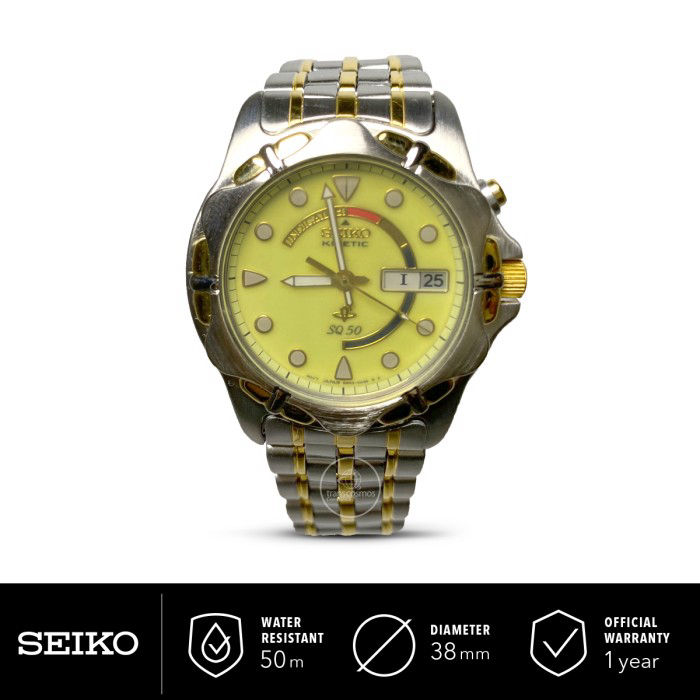 Jam Tangan Pria Seiko Classic Kinetic SKJ030 Lumibrite Dial Original ...