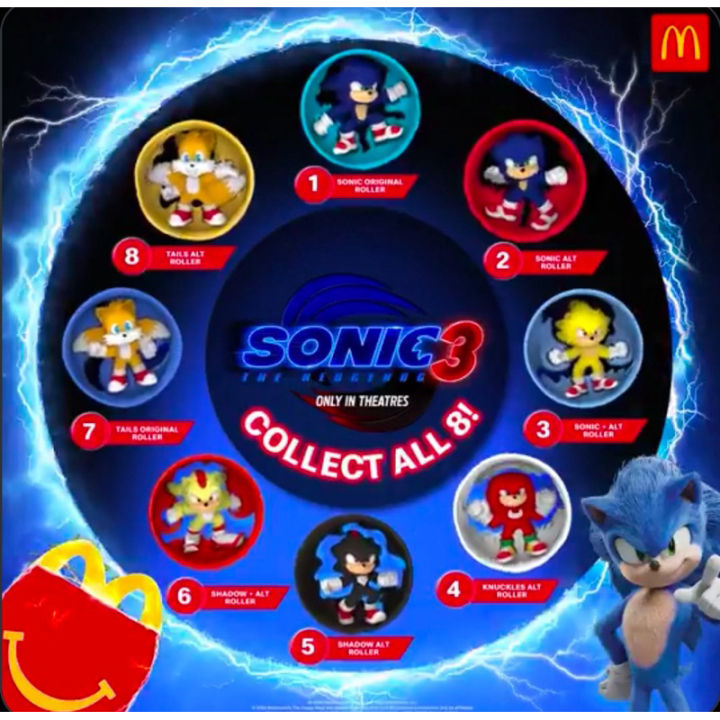 Happy Meal Toy 2025 - Sonic 3 | Lazada PH