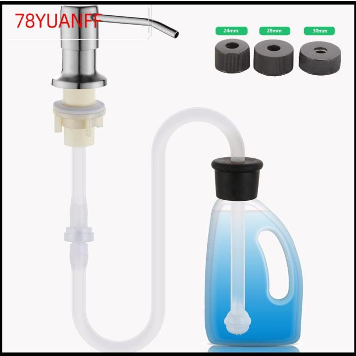 78YUANFF Home Water Pump Extension Tube Stainless Steel No-spill Soap ...