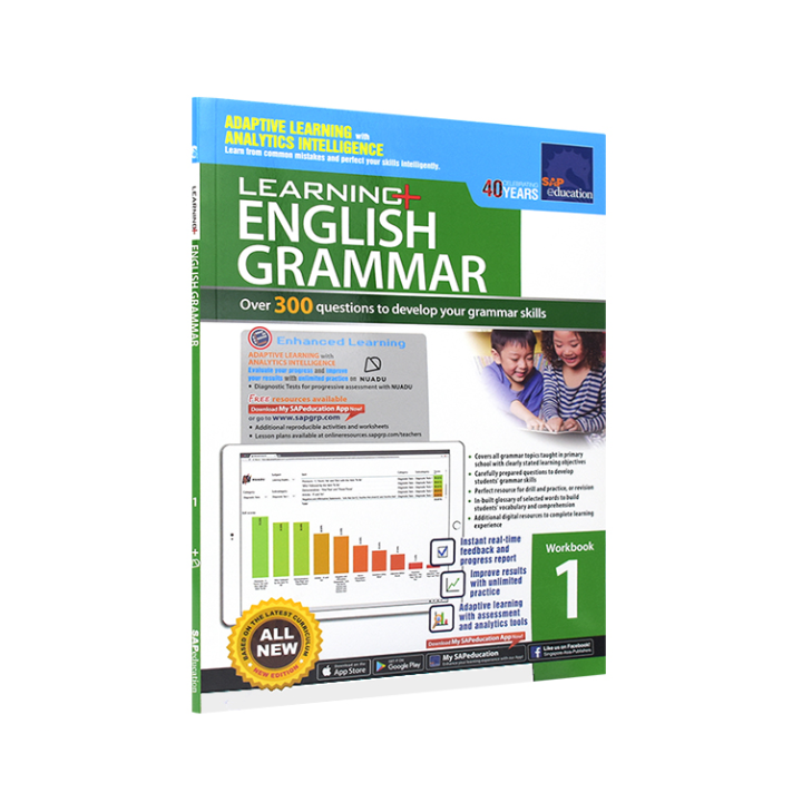 SAP Learning Grammar workbook 1 First Grade English Grammar training ...