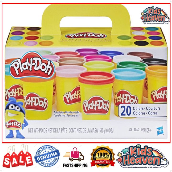 Play-Doh Super Color, 20-Pack, 60 oz (100.0% Original) | Lazada