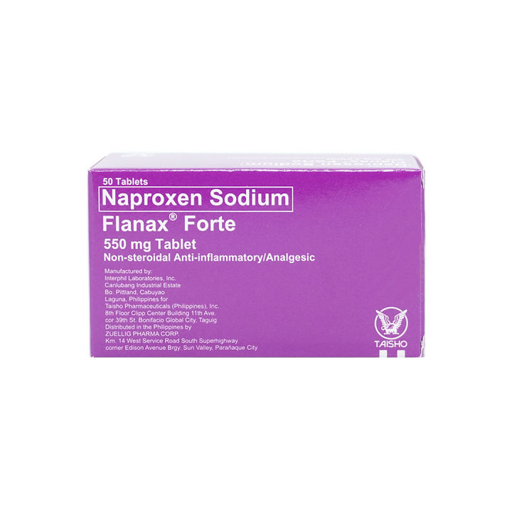 FLANAX FORTE Naproxen Sodium 550mg tablet (10pcs/pack) | Lazada PH