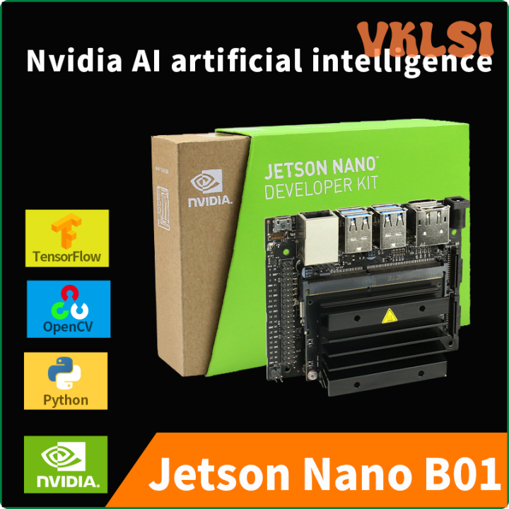 VKLSI NVIDIA Jetson Nano 4GB Development Board Kit AI Artificial Intelligence 4G Face ...