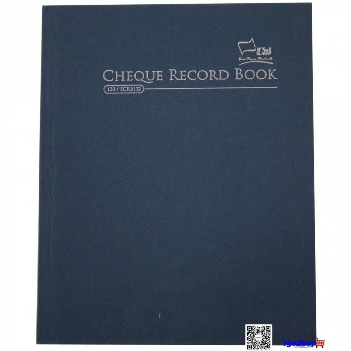 [Uni Paper] Cheque Record Book 120Pages (SCRB-102) | Lazada