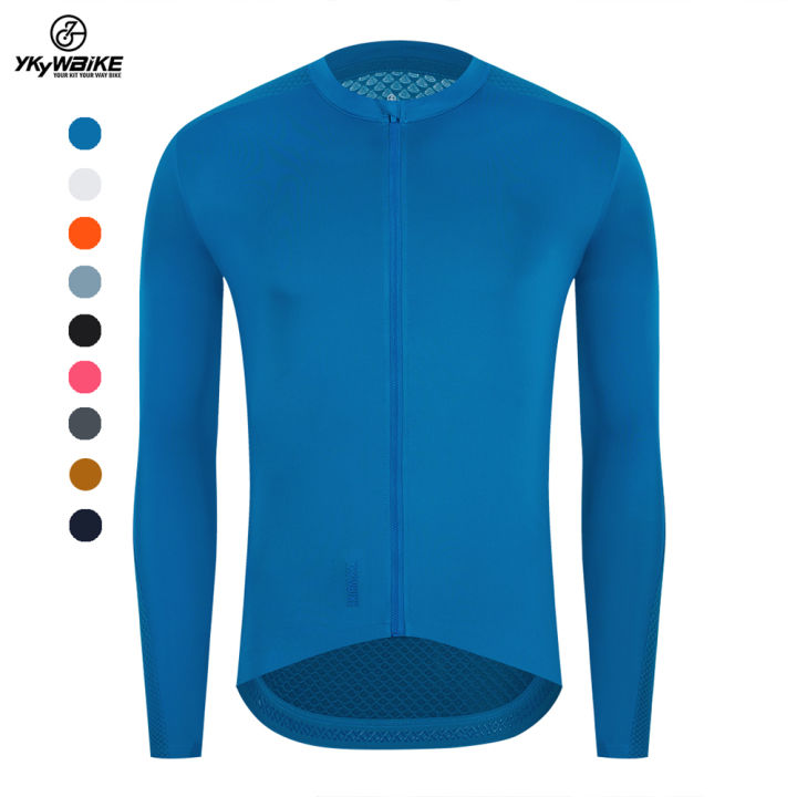YKYWBIKE Spring Pro Team cycling Long Sleeve Aero Jersey race bike jersey bicycle slim cycling ...