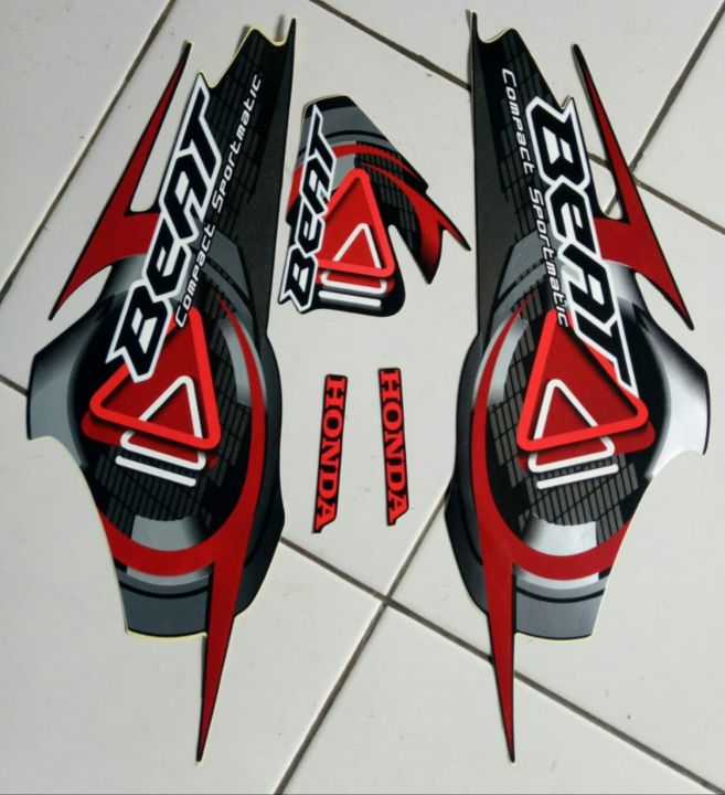 stiker striping sticker motor honda beat karbu 2010 | Lazada Indonesia