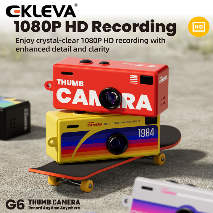 EKLEVA Retro Fashion Thumb Camera Keychain Portable DIY Mini Camera ...