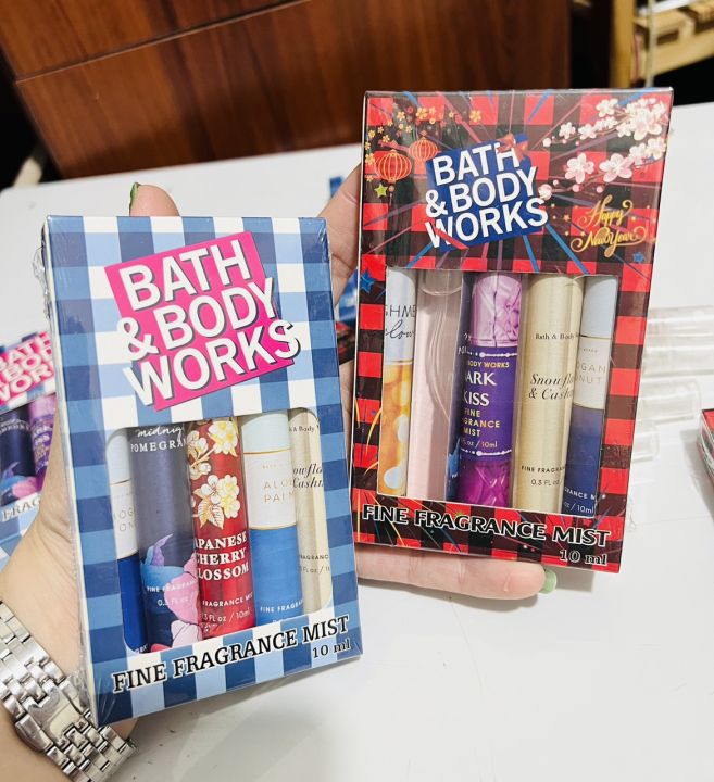 ( HÀNG MỸ ) Set 5 Chai Xịt Thơm Toàn Thân Body Mist Bath And Body Works ...