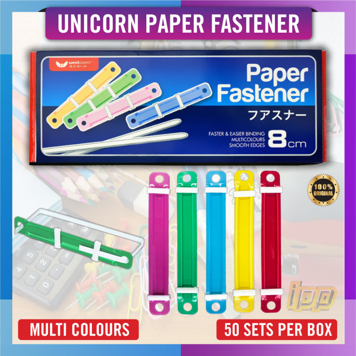 Paper Fastener / Colour Plastic Fastener (50set/Box) - Ready Stock | Lazada Paper Fastener / Colour Plastic Fastener (50set/Box) - Ready Stock | Lazada