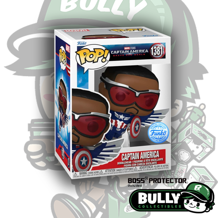 Funko POP! Marvel: Captain America Brave New World - Captain America ...