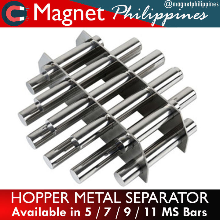 1 SET Double Layer Hopper Magnet Metal Separator (5 BARS / 7 BARS / 9 ...