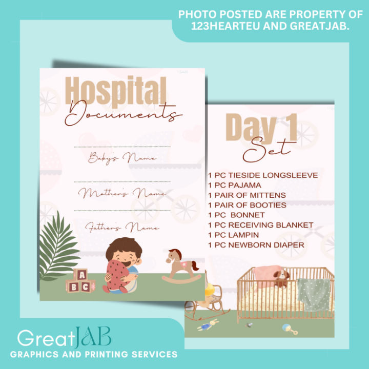 [UNO]Personalized|Hospital bag checklist Stickers label ONLY | Lazada PH