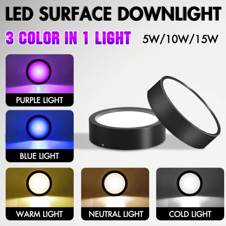 3 Colors Led Downlight for Ceiling Pin Light Modern Design Spotlight ...