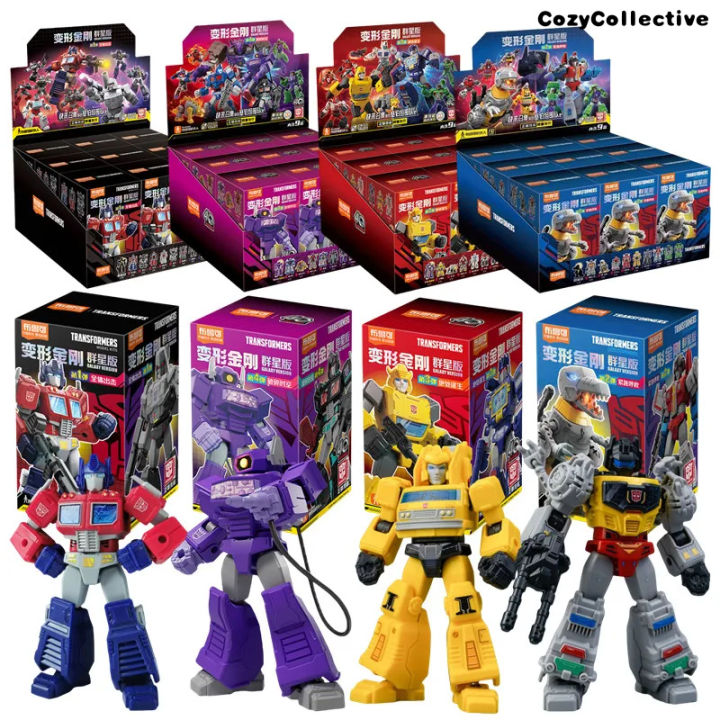 1/9pcs Transformer building block Splicing toys Optimus Prime bumblebee Shockwave Megatron Robot ...