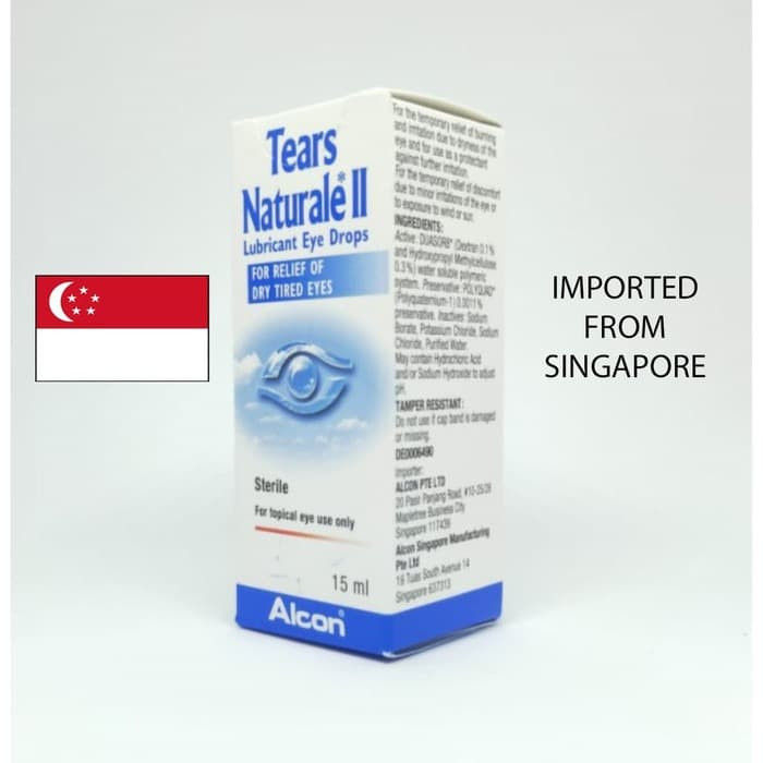 ALCON Tears Naturale II Lubricant Eye Drops 15ml/Mata Kering | Lazada ...