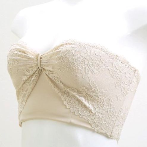 Annebra บราไร้สาย เกาะอก เสริมทรง มีโครง เสริมฟองน้ำ Corset Strapless ...