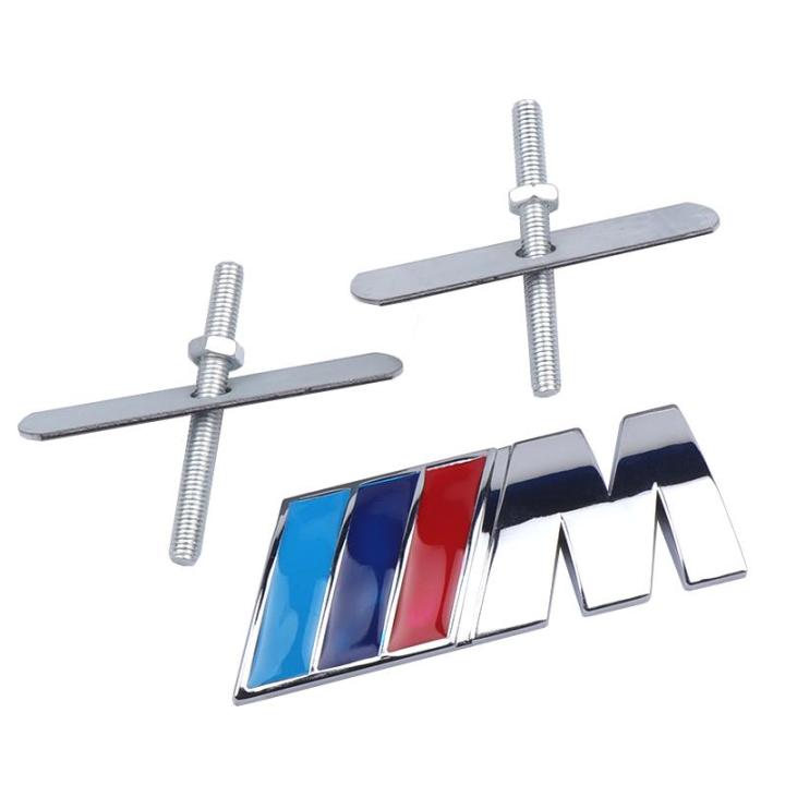 1ชุดโลหะ Chrome Badge /// M M รถด้านหน้า Grille Emblem สำหรับ BMW M M3 ...