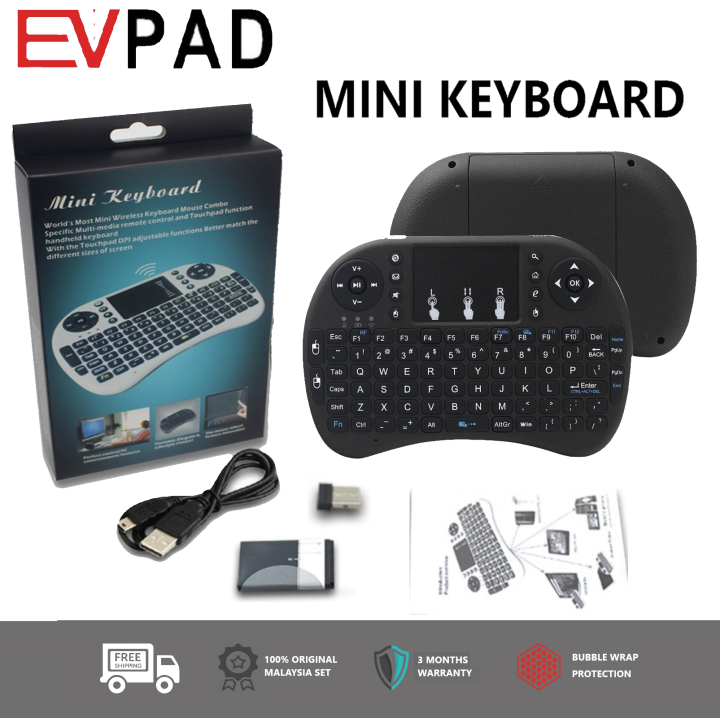 Wireless Air Mouse Keyboard Remote Control for TV box evpad longTv box with rechargeable battery ...