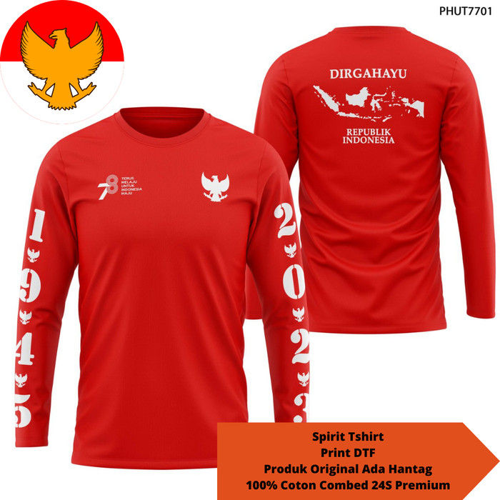 Kaos 17 agustus 2023 HUT RI ke 78 dirgahayu kemerdekaan indonesia / KAOS AGUSTUSAN TERBARU ...