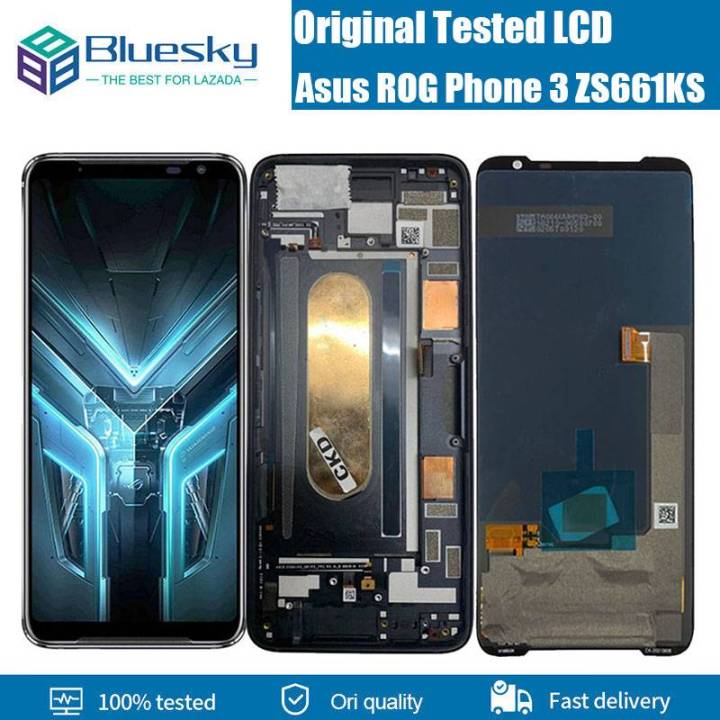 Bluesky 6.59"Original Amoled For Asus ROG 3 ZS661KS LCD Display Screen ...