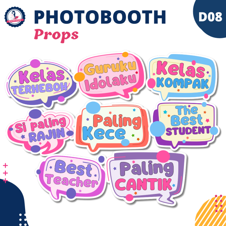 Photobooth props school classmate / Properti perpisahan sekolah market ...