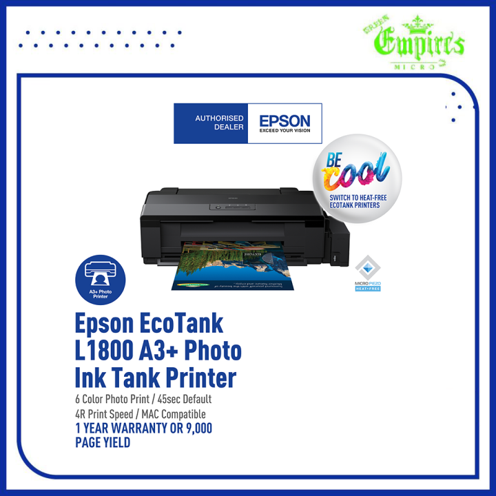Epson L1800 Ecotank A3 Printer Lazada 8760