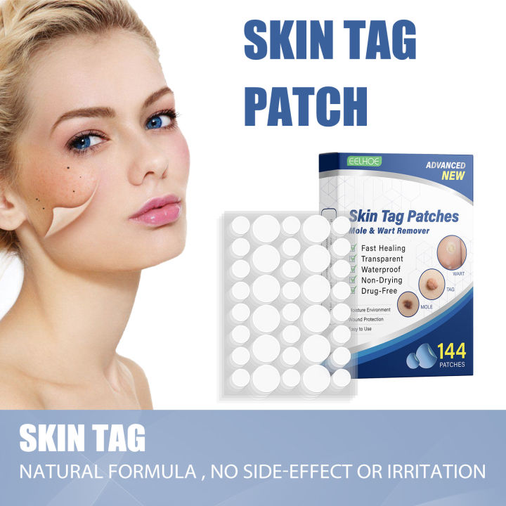 Eelhoe Skin Tag Patches 144pcs Wart Remover Patch Mole & Wart Remover ...