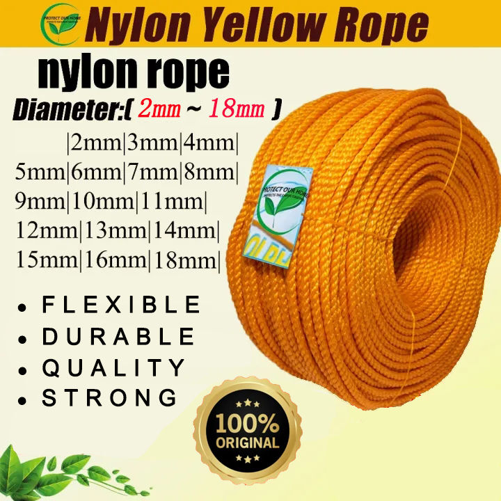 High quality nylone rope 10 20 30 40 50 80 90 100 200 meters rope lubid ...