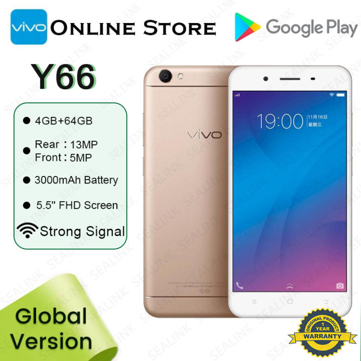 Vivo Y66 Original Cellphone 4GB + 64GB 5.5 inch Smartphone Brand New Mobiles Android Phone ...