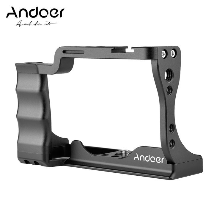 [Free Shipping]Andoer Camera Cage Aluminum Alloy with Cold Shoe Mount ...
