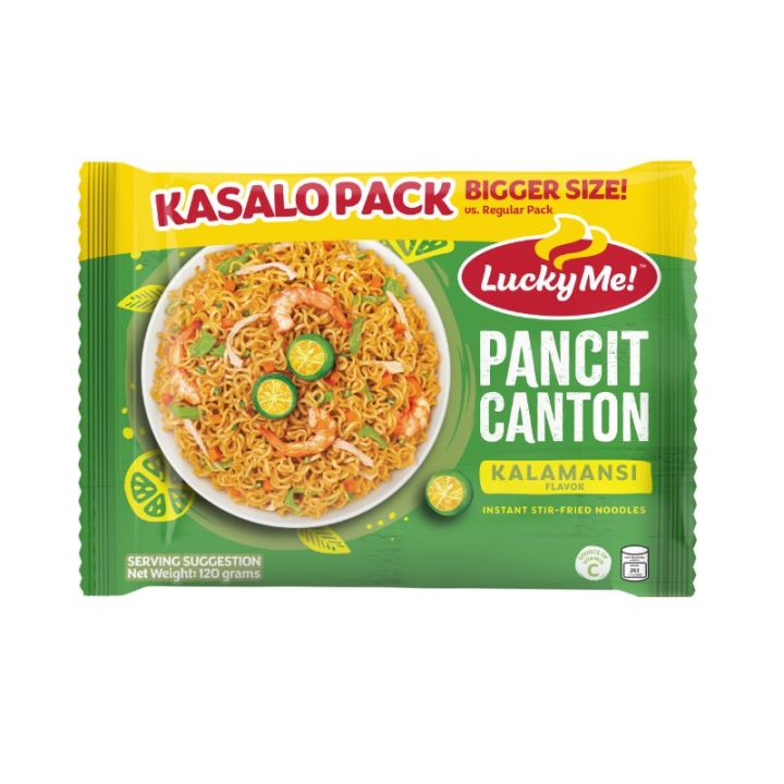 Lucky Me Pancit Canton Kasalo Pack Kalamansi Flavor 120g | Lazada PH