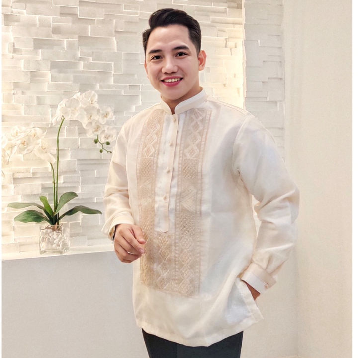 MODERN BARONG FOR MEN CHINESE COLLAR | Lazada PH