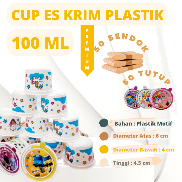 Termasuk Tutup Cup Es Krim Cup Ice Cream 100ml Plastik Cup Ice Cream ... Termasuk Tutup Cup Es Krim Cup Ice Cream 100ml Plastik Cup Ice Cream ...